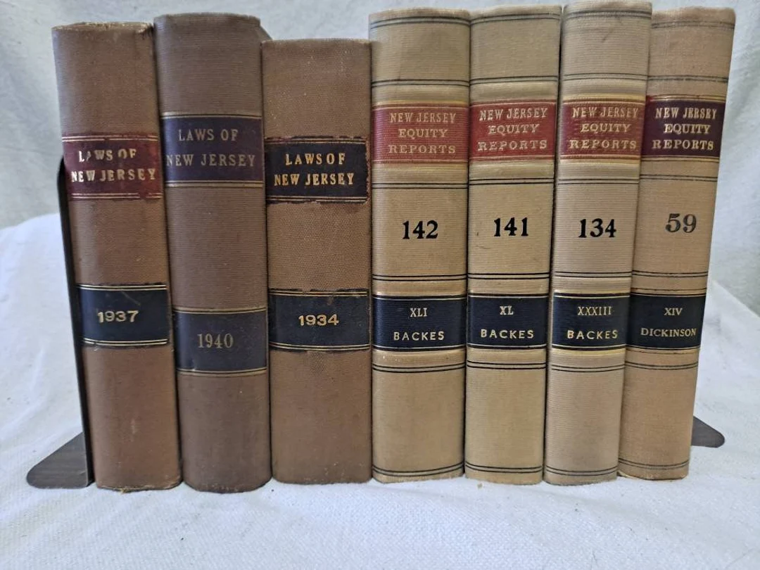 Collection of 7 Antique Law Books - Dreamlaw